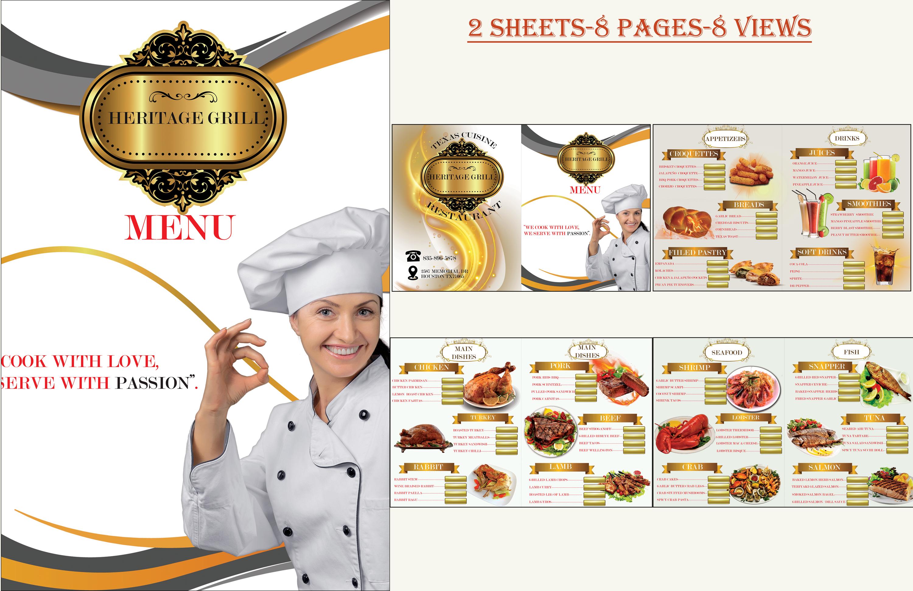 Custom Laminated Menu Book – Waterproof, Durable & Personalized for ...