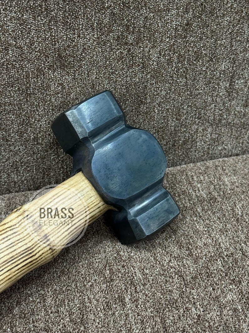 Hand Forged Rounding Hammer, Blackened Steel With Burned Wood Handle - Etsy