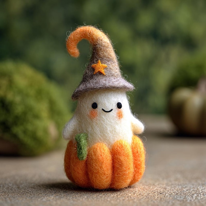 Needle Felted Ghost - Etsy