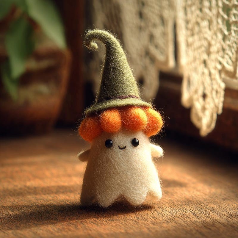 Needle Felted Ghost - Etsy
