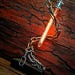 Handcrafted Steampunk Chain Spiral Table Lamp for Industrial Vibes and ...