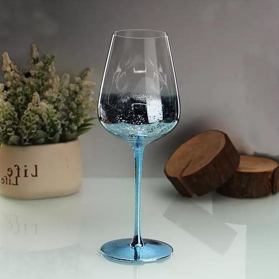Starry Sky Red Wine Glass | Blue Goblet | Gradient Color Wine Glass ...