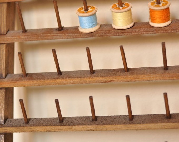Reserved-auntyshoes-vintage Wooden Thread Spool Holder - Etsy