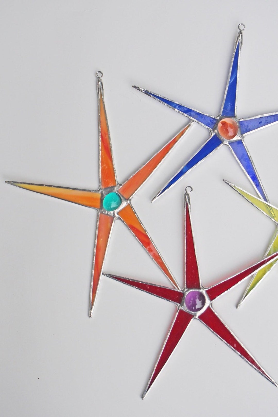 My Stars Beautiful Handmade Stained Glass Stars, Each One Unique. - Etsy