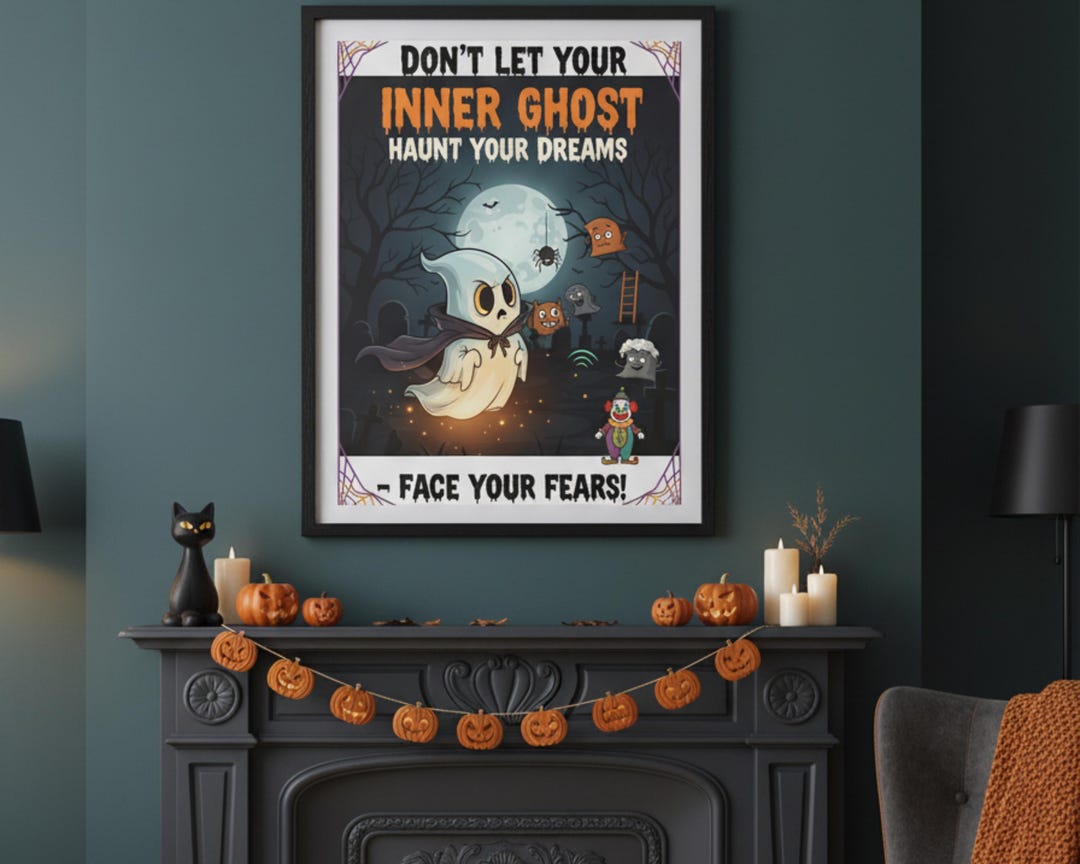 Motivational Halloween Wall Art | “don’t Let Your Inner Ghost Haunt ...