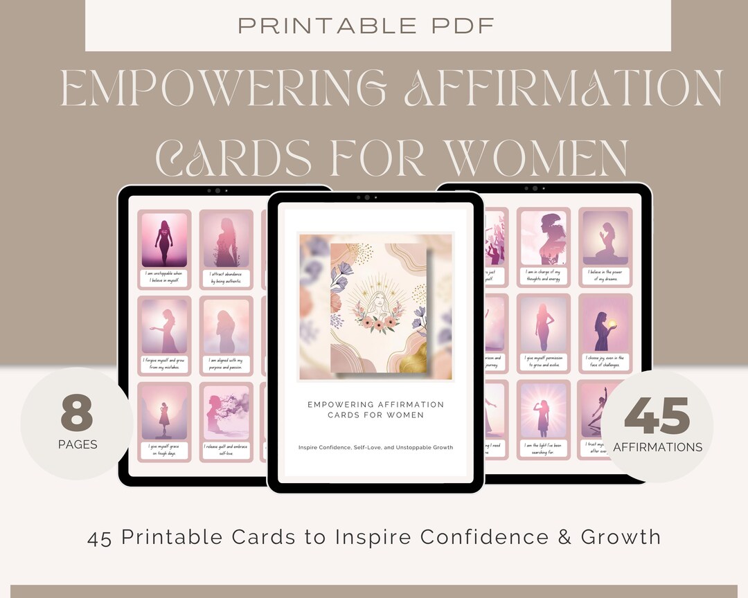 Women Empowerment Affirmation Cards | Self Love & Positivity Flashcards ...