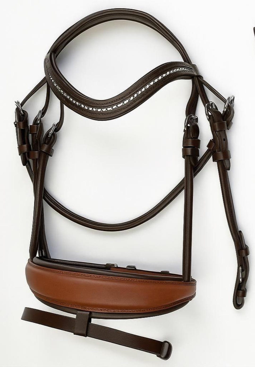 Leather Horse Bridle With Padded Breastplate | Handmade English Bridle ...