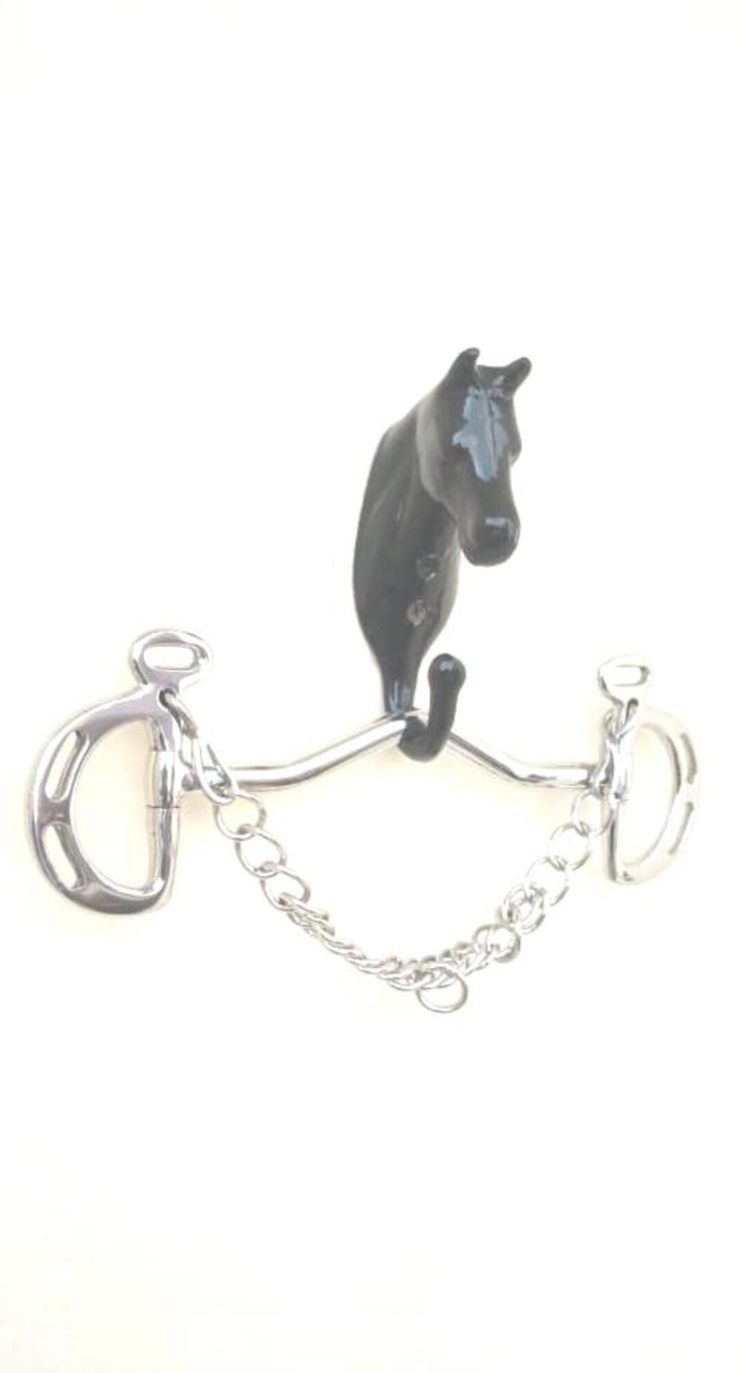 Stainless Steel Horse Bit With Curb Chain | English Riding | Equestrian ...