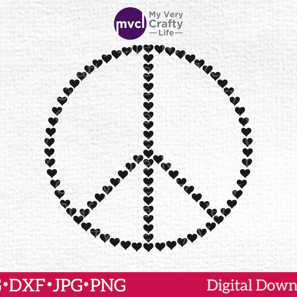 Heart Peace Sign - Etsy