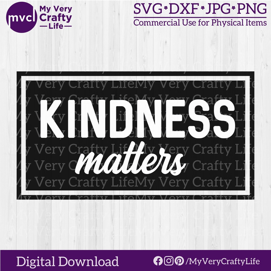 Kindness Matters SVG Kindness SVG Inspirational Wall Art - Etsy