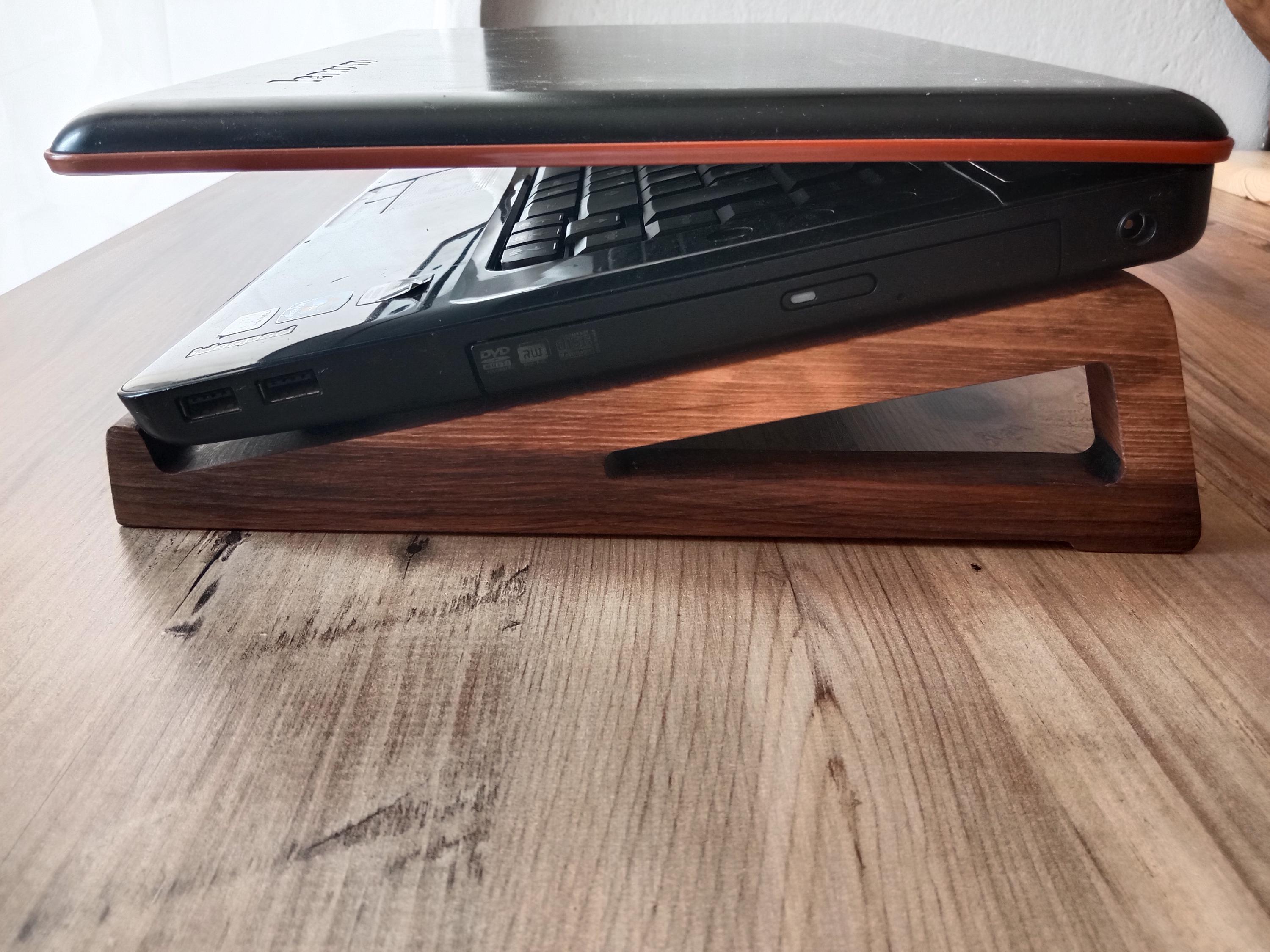 Handcrafted Walnut Wooden Laptop Riser, Ergonomic Desk Stand - Etsy