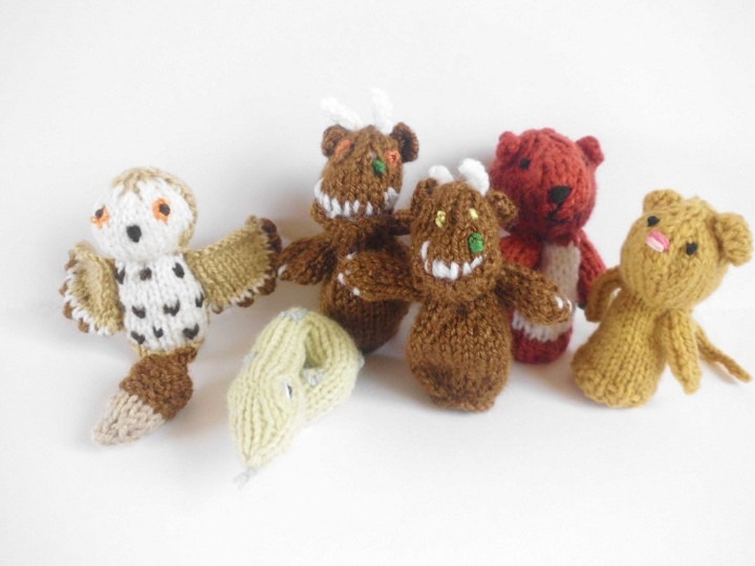 PDF GRUFFALO Finger Puppets Knitting Pattern - Etsy
