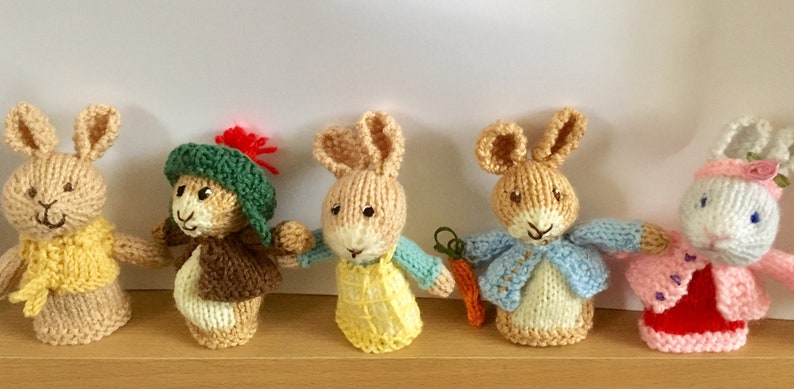 PDF INSTANT DOWNLOAD Peter Rabbit & Lily Rabbit Knitting Pattern - Etsy