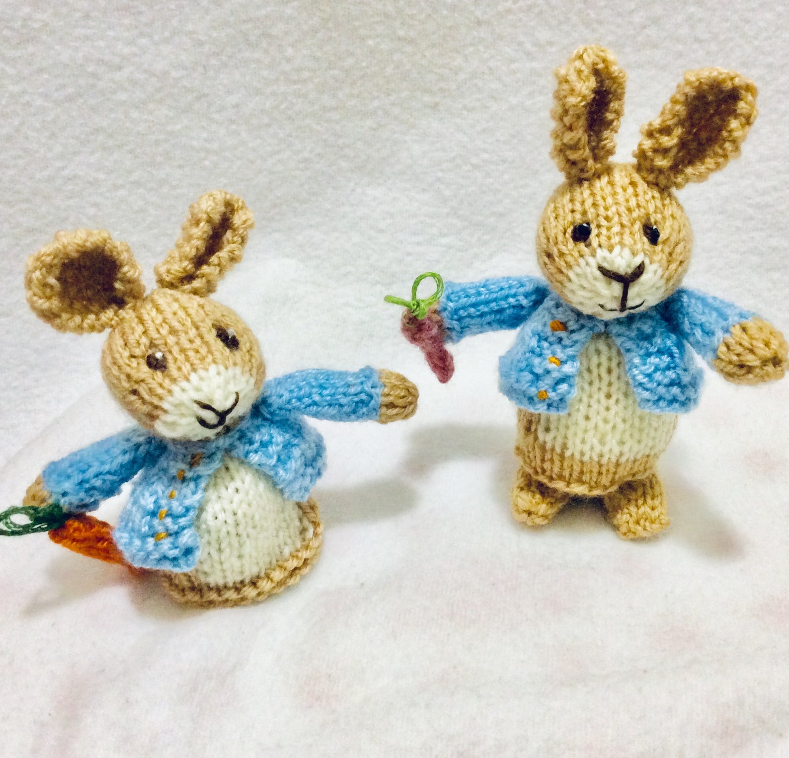 PDF INSTANT DOWNLOAD Peter Rabbit & Lily Rabbit Knitting Pattern - Etsy