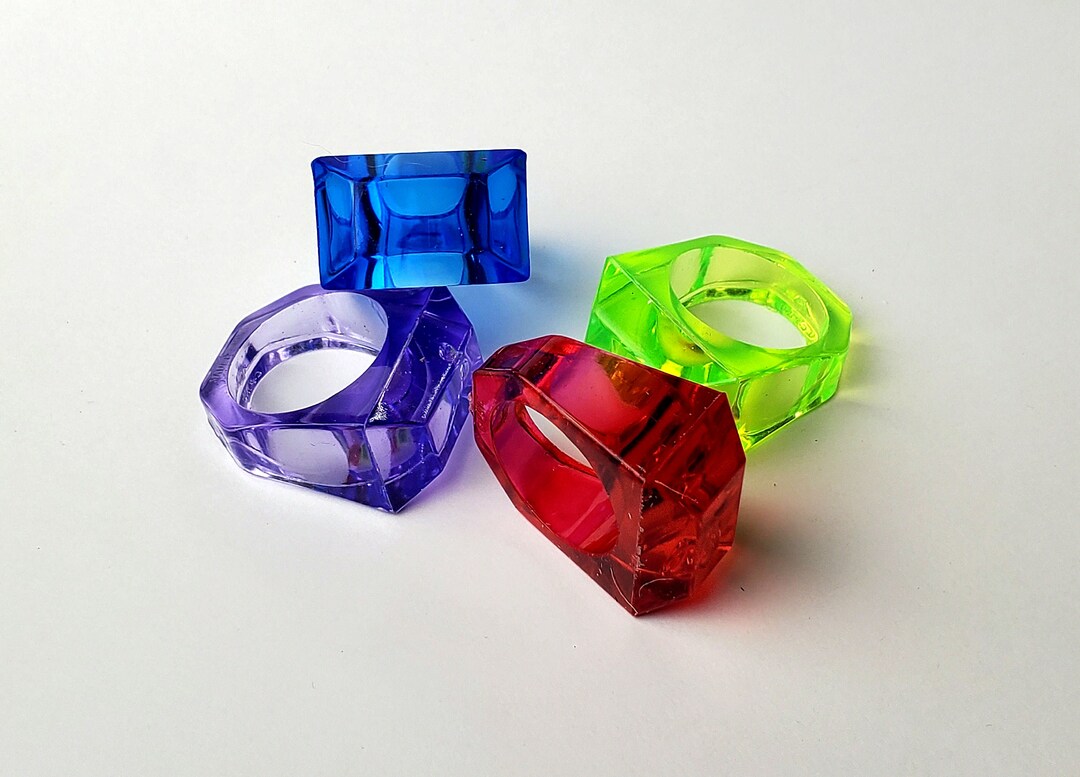 1" Translucent Plastic Rings - 10 Pack- Bird Toys and Parrot Toy Making ...