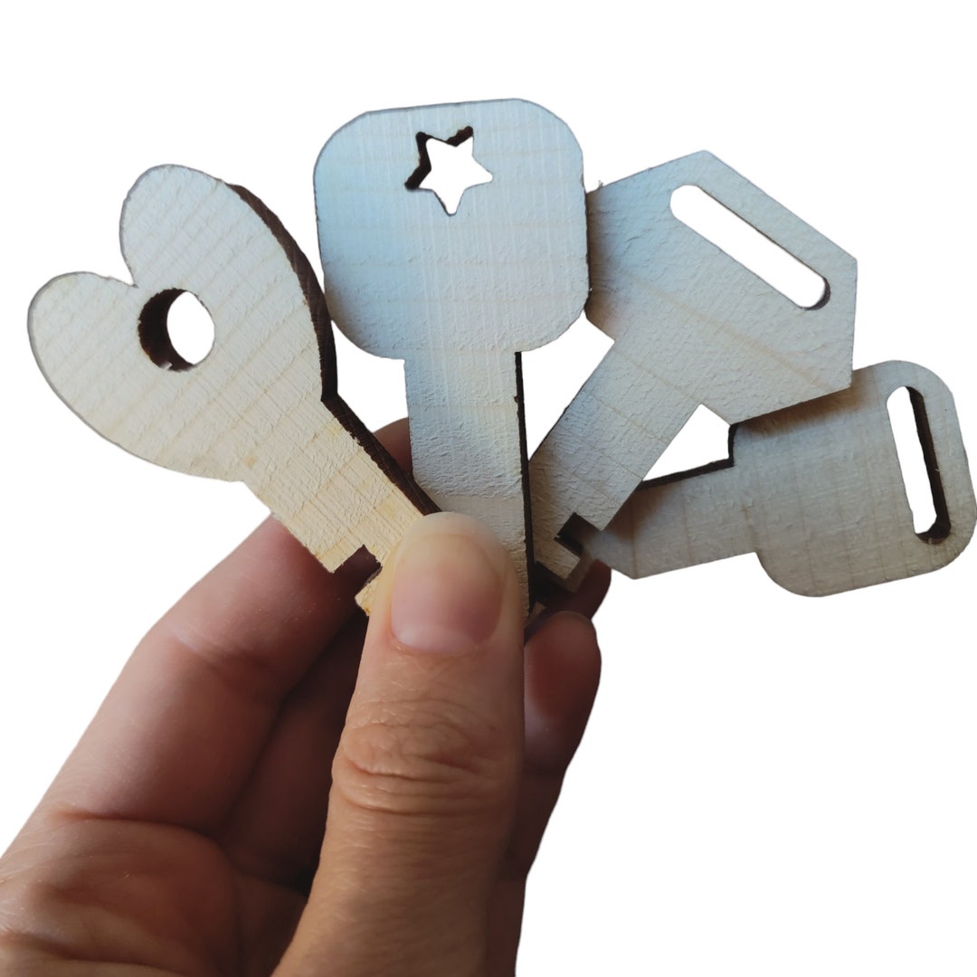 Natural 3" Pine Keys - 10 Pack - Talon Toy for Parrots, Bird Toy Parts ...