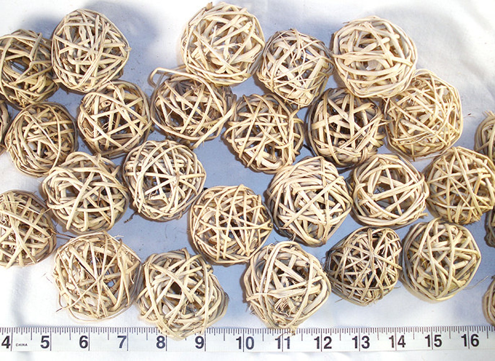 100 Bulk Qty - 2" Natural Vine/wicker/twig Balls - Crafting ...
