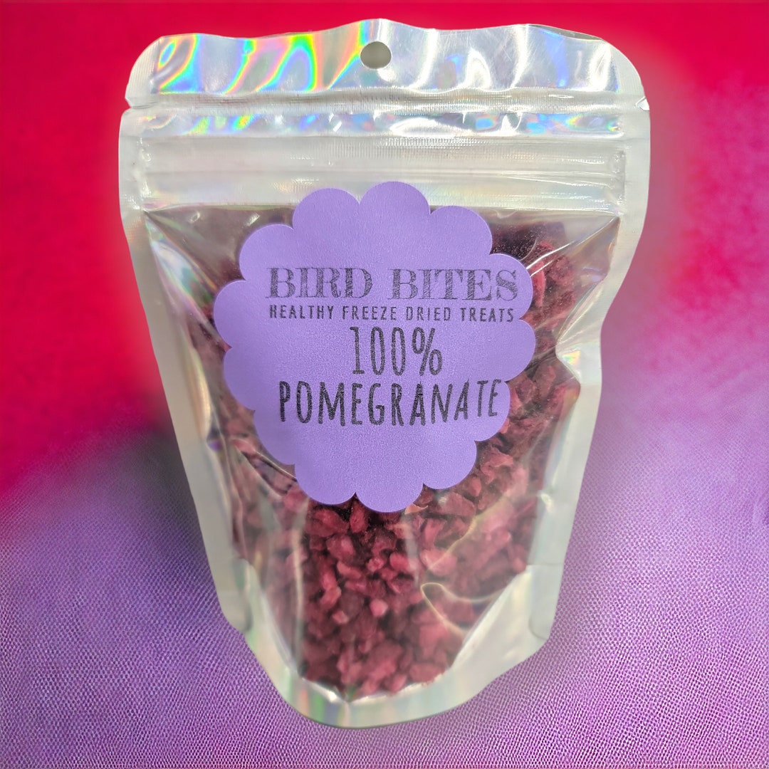 100% Pomegranate - 1/2 Cup - Bird Bites Healthy Freeze Dried Treats - Etsy