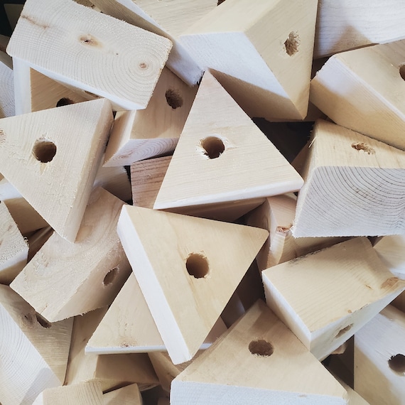 3 Big Pine Triangles 6 Pack Bird Toys and Parrot Toy | Etsy