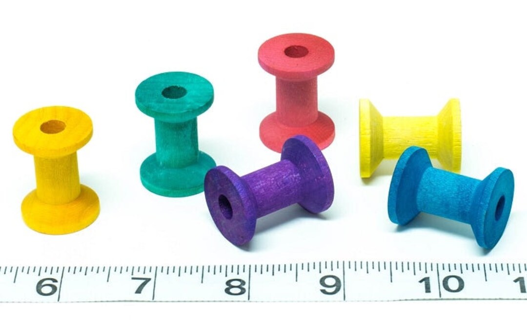 1-1/8 Bobbin Spools 10 Pack Bird Toys and Parrot Toy - Etsy