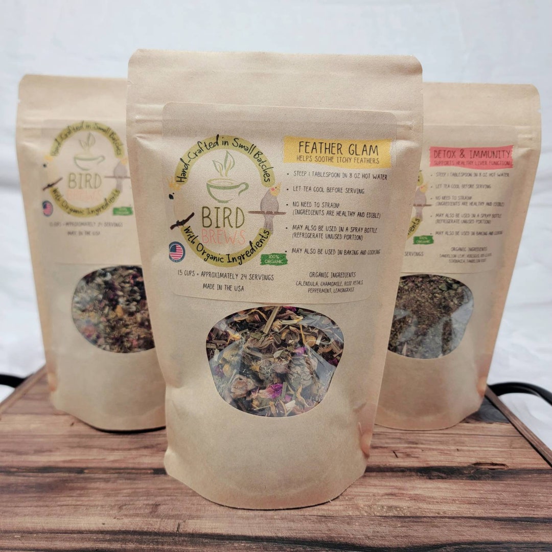 Bird Brews | Avian Tea Blend for Parrots | 3 Flavors to Choose From - Etsy