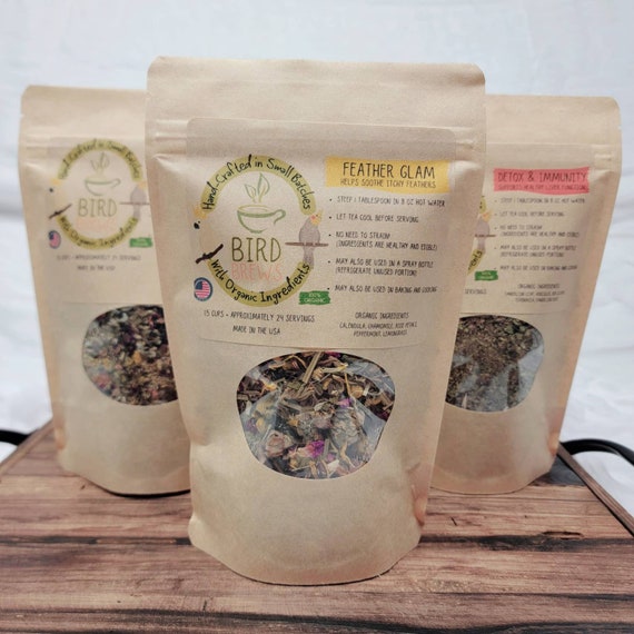 Bird Brews Avian Tea Blend for Parrots 3 Flavors to Choose - Etsy