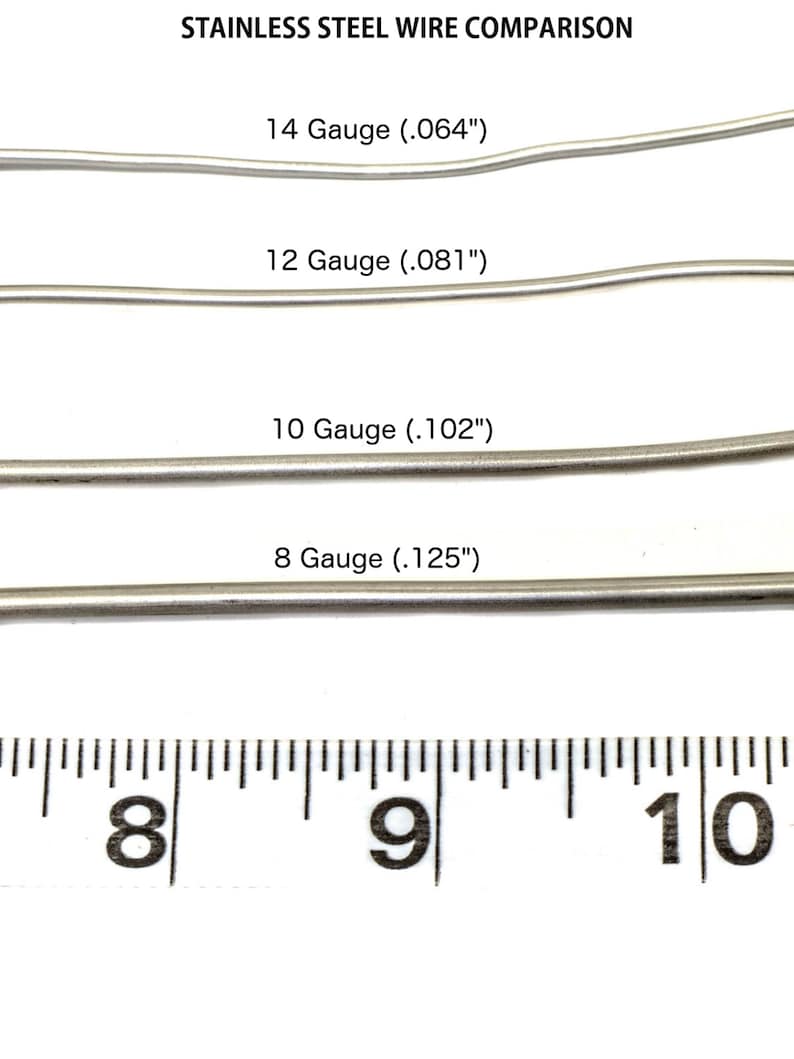 8 Gauge 125 Diameter Heavy Stainless Steel Wire 10 Etsy 8-gauge-125-diameter-heavy-stainless-steel-wire-10-etsy