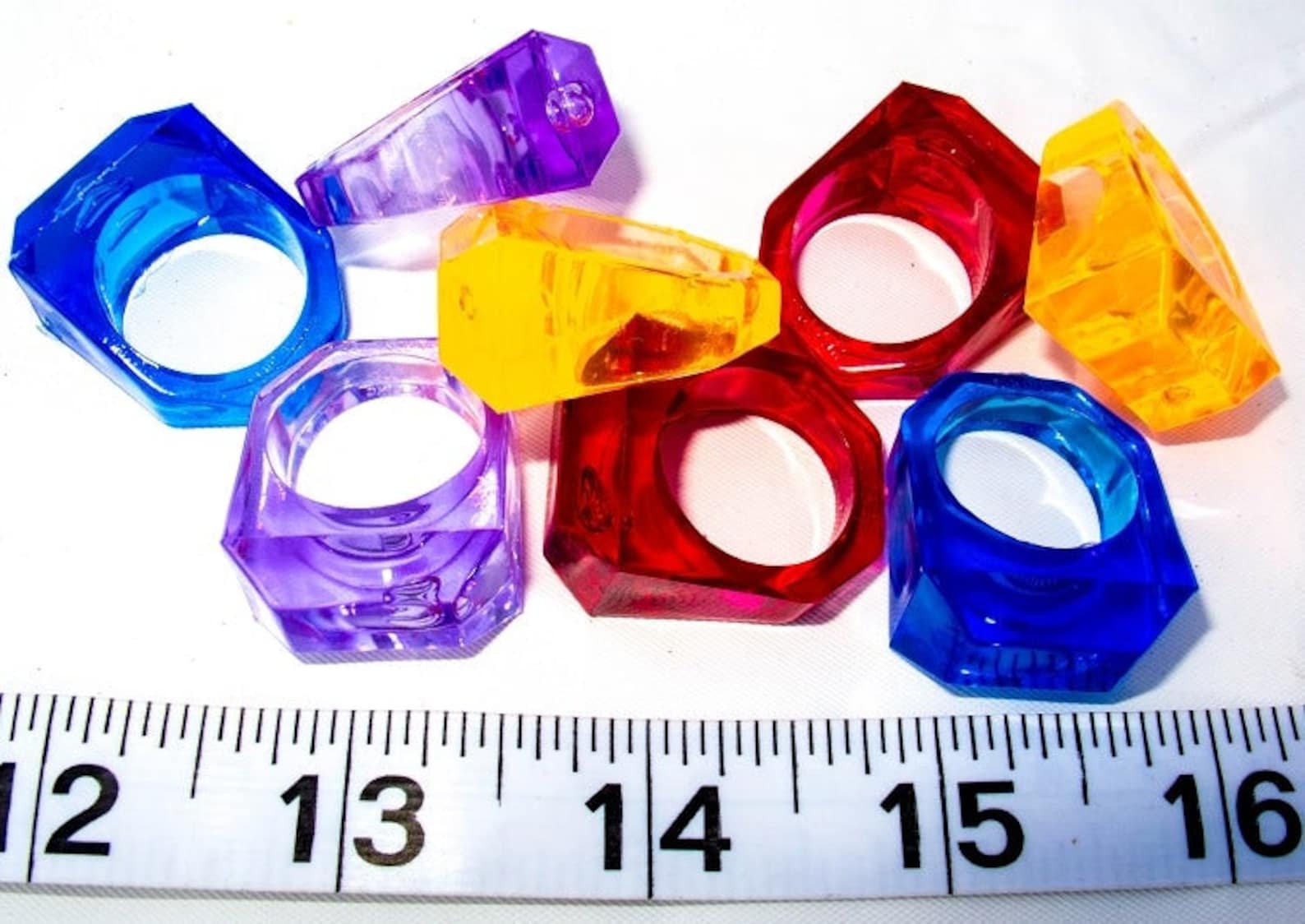 1" Translucent Plastic Rings - 10 Pack- Bird Toys and Parrot Toy Making ...
