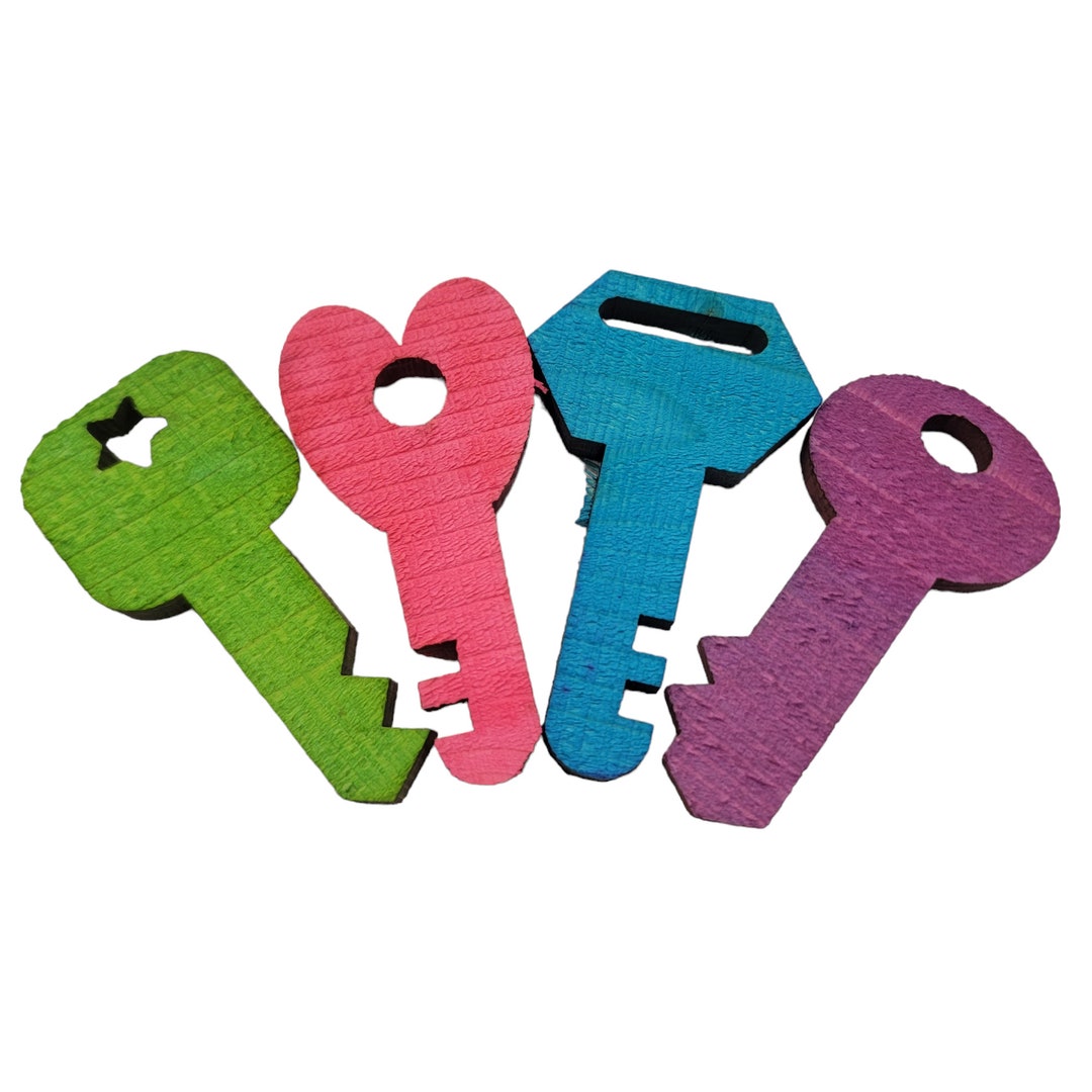 Colorful 3" Pine Keys - 10 Pack - Talon Toy for Parrots, Bird Toy Parts ...