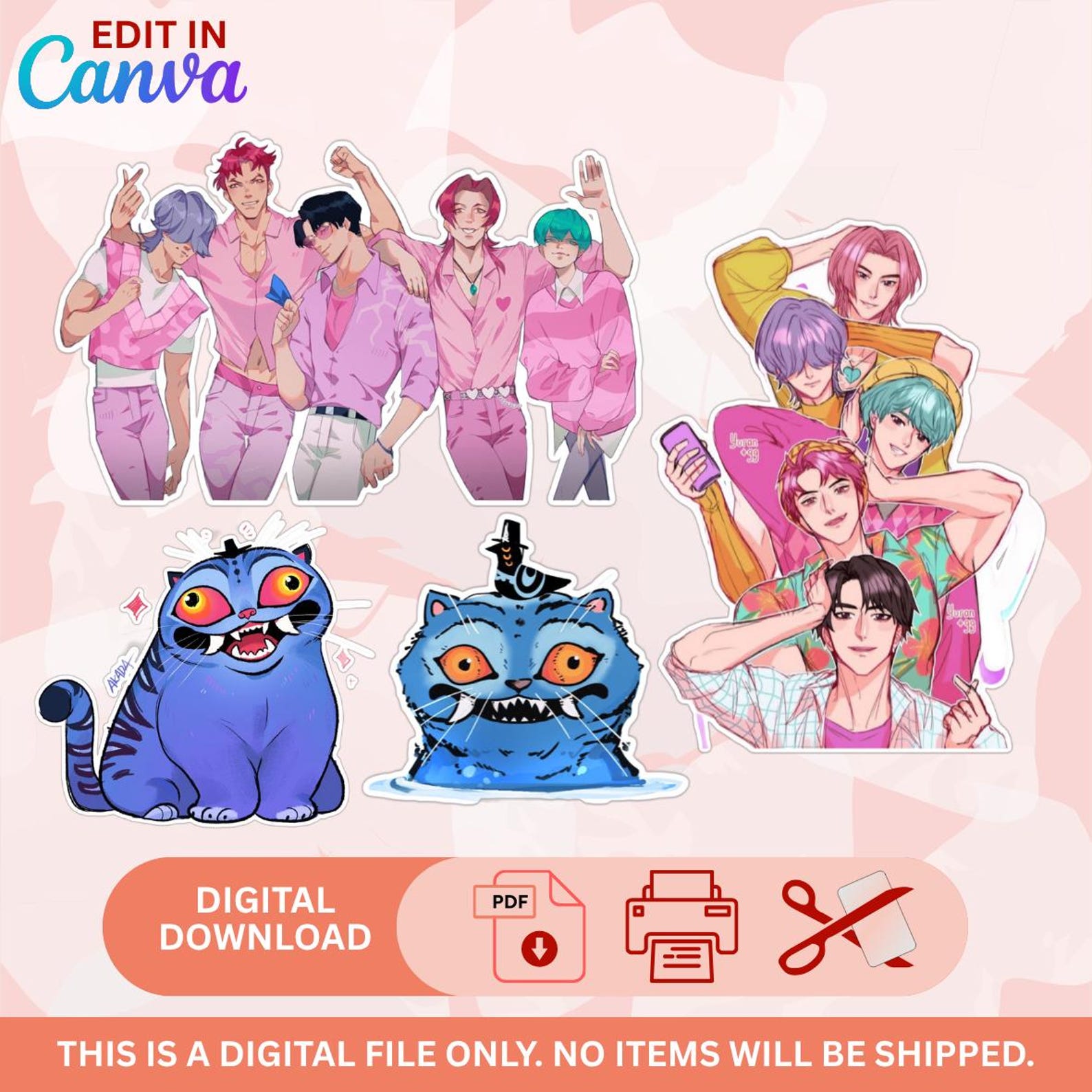 Saja Boys Anime Topper - Etsy