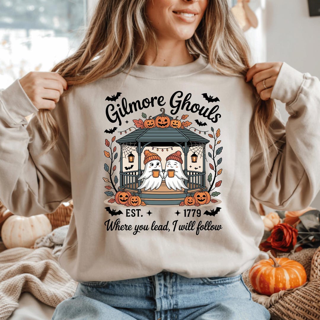 Stars Hollow Fall Leaves Gilmore PNG, Ghost Stars Hallow SVG, Halloween ...