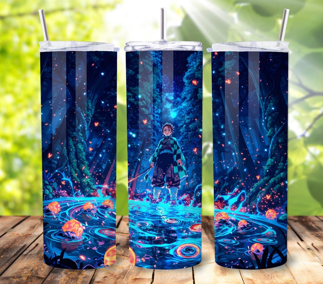 Demon Slayer Anime Tumbler Wrap PNG, 20oz Skinny Printable File - Etsy