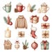 Watercolor Christmas Clipart Set: Hygge Holiday PNG Bundle (digital ...