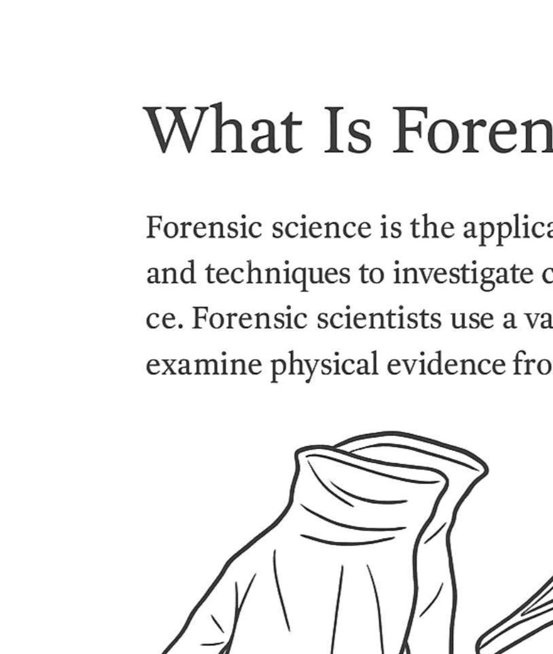 Forensic Science Coloring Page | Crime Scene Tools Printable ...