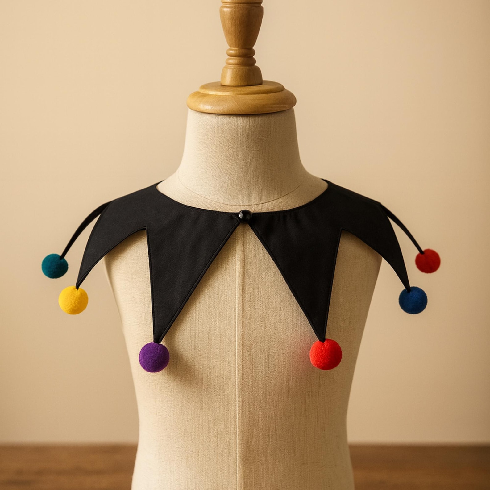 Colorful Jingle Bell Clown Collar | Elastic Jester Neck Piece for ...