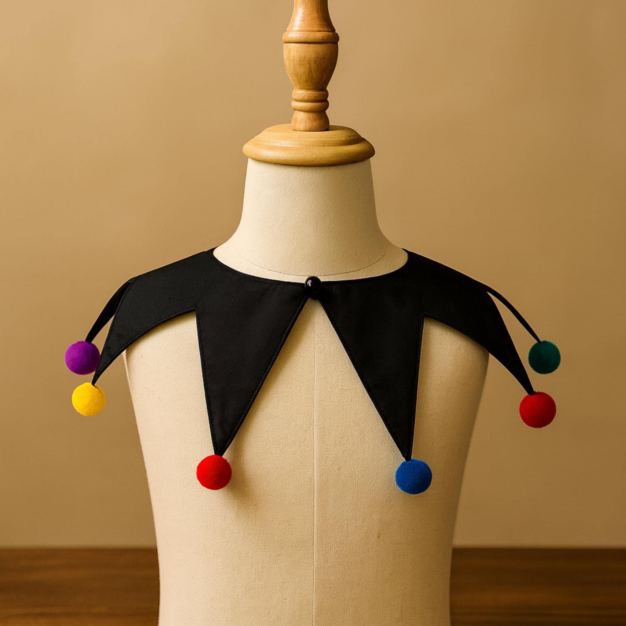 Colorful Jingle Bell Clown Collar | Elastic Jester Neck Piece for ...