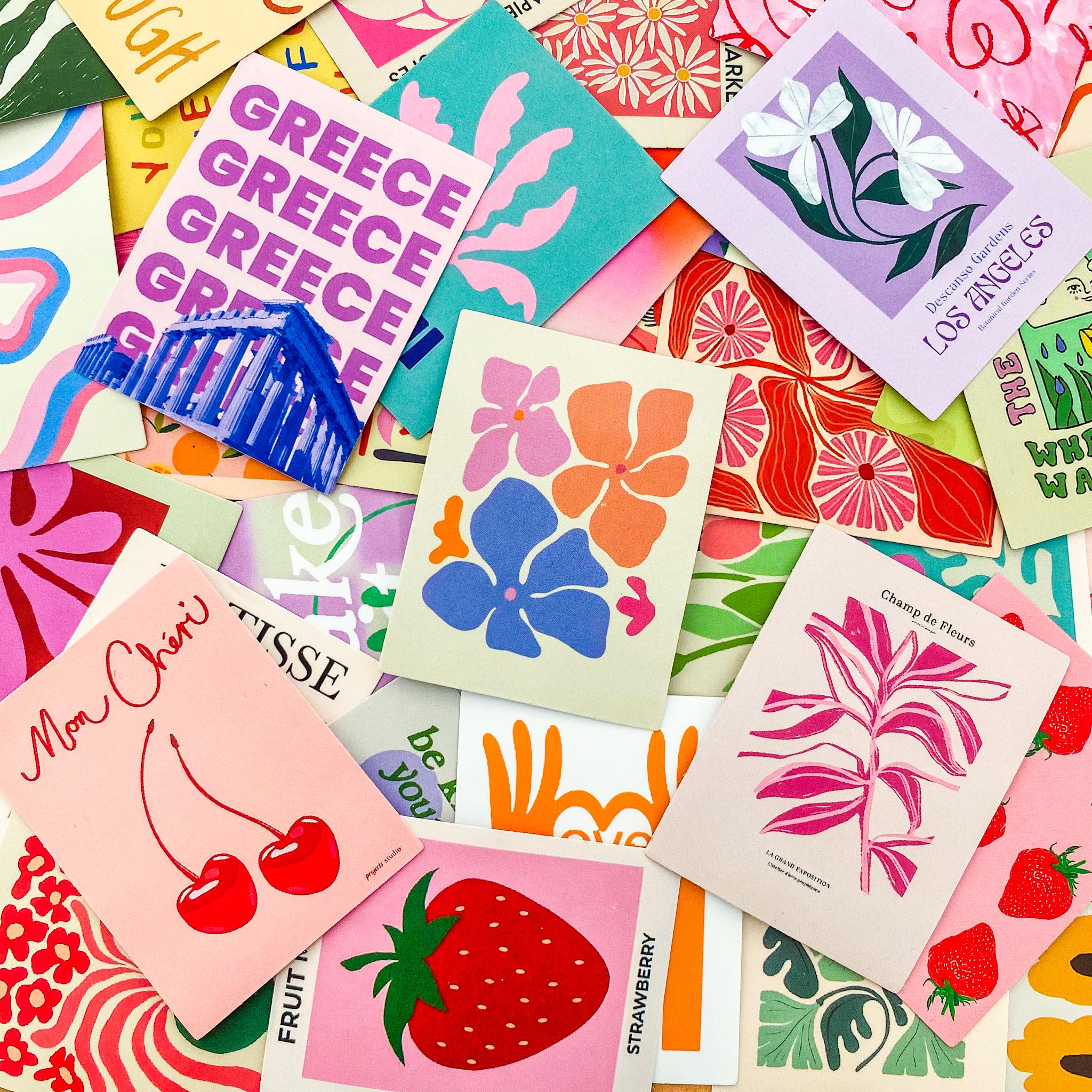 50pcs Abstract Art Stickers, Colorful Matisse Style Stickers ...