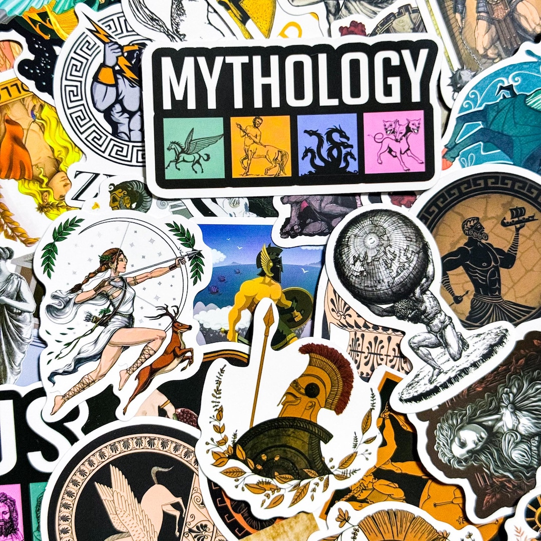 50pcs Greek Mythology Stickers, Ancient Gods Stickers, Classical Myth ...