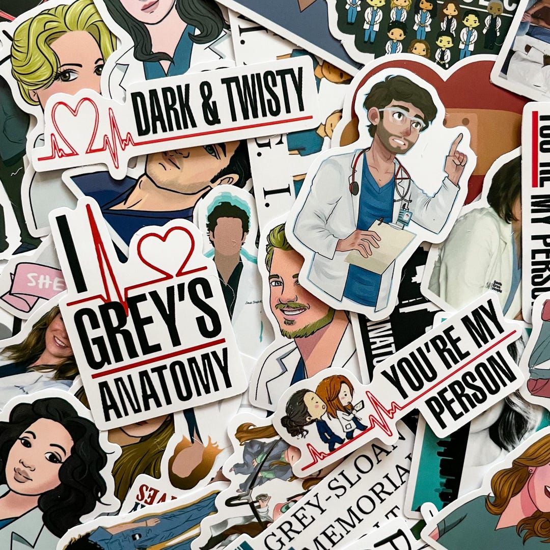 50pcs Medical Drama Stickers, Funny Doctor Stickers, Hospital TV ...