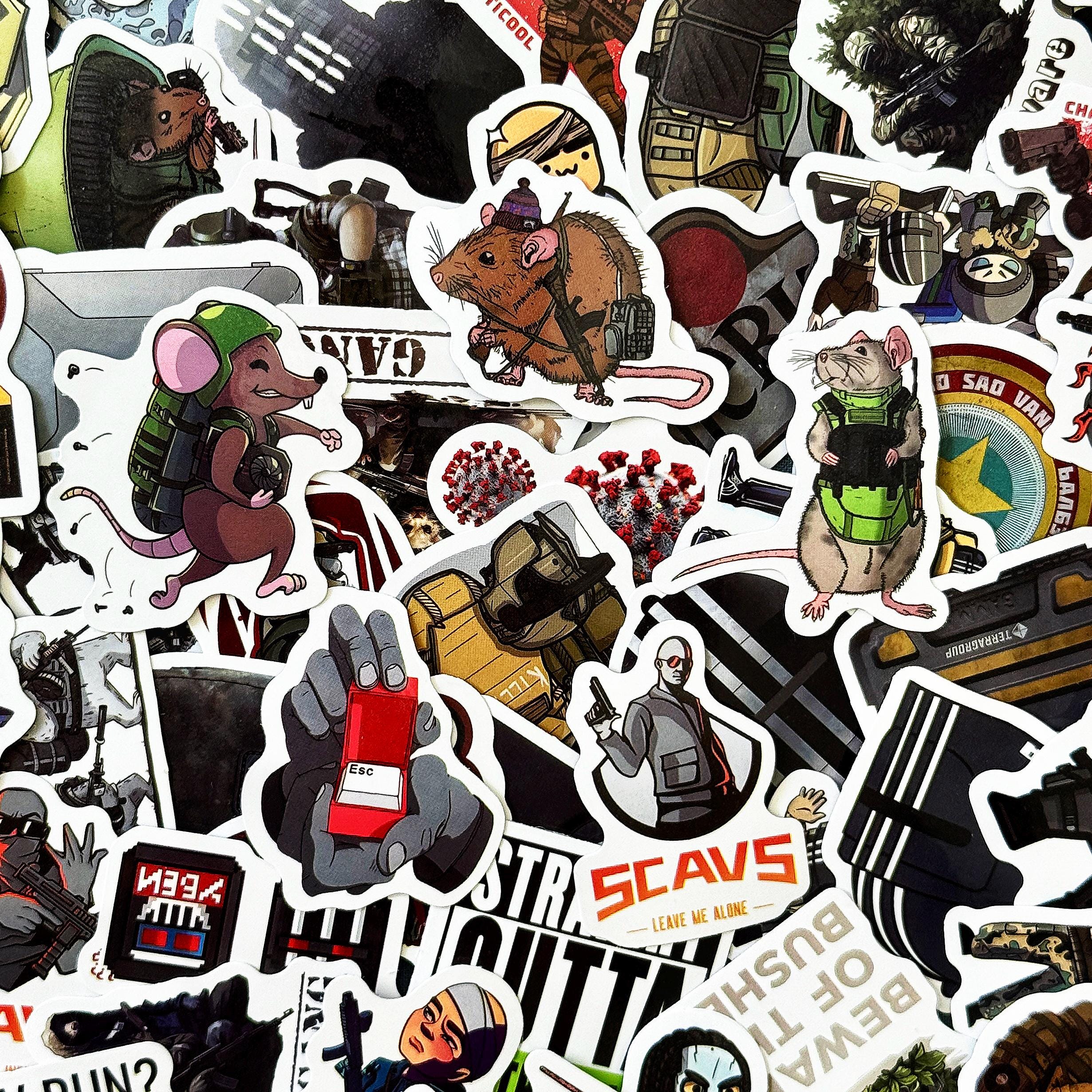 50pcs Escape From Tarkov Stickers, FPS Shooter Stickers, Survival Raid ...