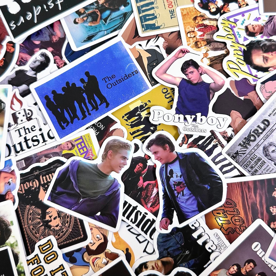 50pcs Outsiders Movie Stickers, Retro Film Stickers, Character Quote ...