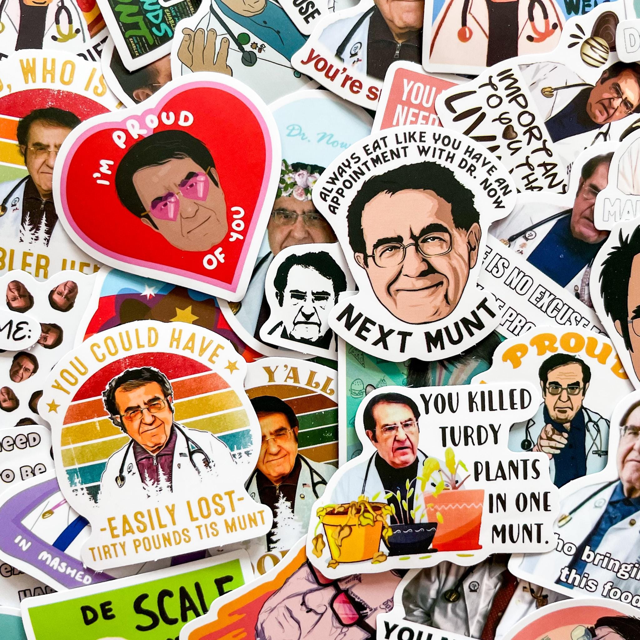 50pcs Medical TV Quote Stickers, Weight Loss Humor Stickers, Cartoon ...