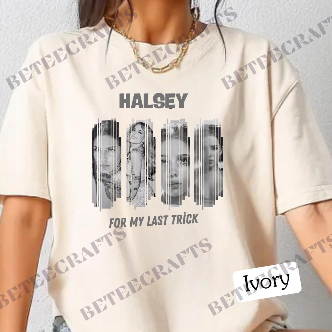 Halsey Fan Shirt: Comfort Colors Concert Tee - Black & White Graphic - Etsy