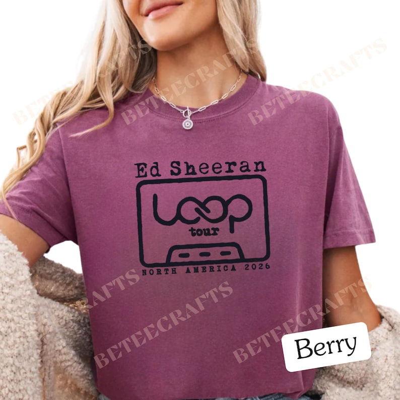 Ed Sheeran Loop Tour T-shirt – North America 2026 Concert Graphic | S ...