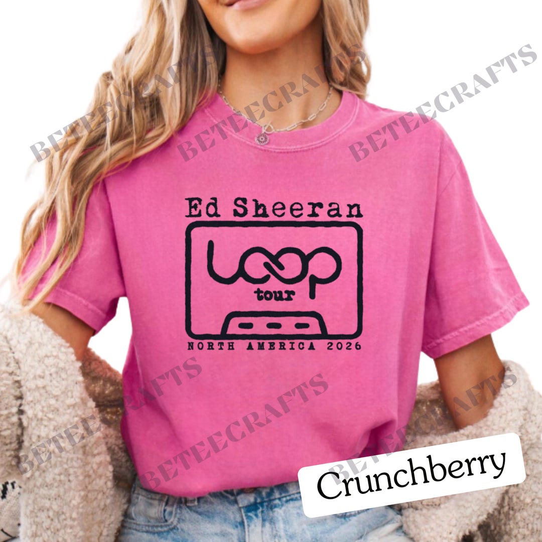 Ed Sheeran Loop Tour T-shirt – North America 2026 Concert Graphic | S ...