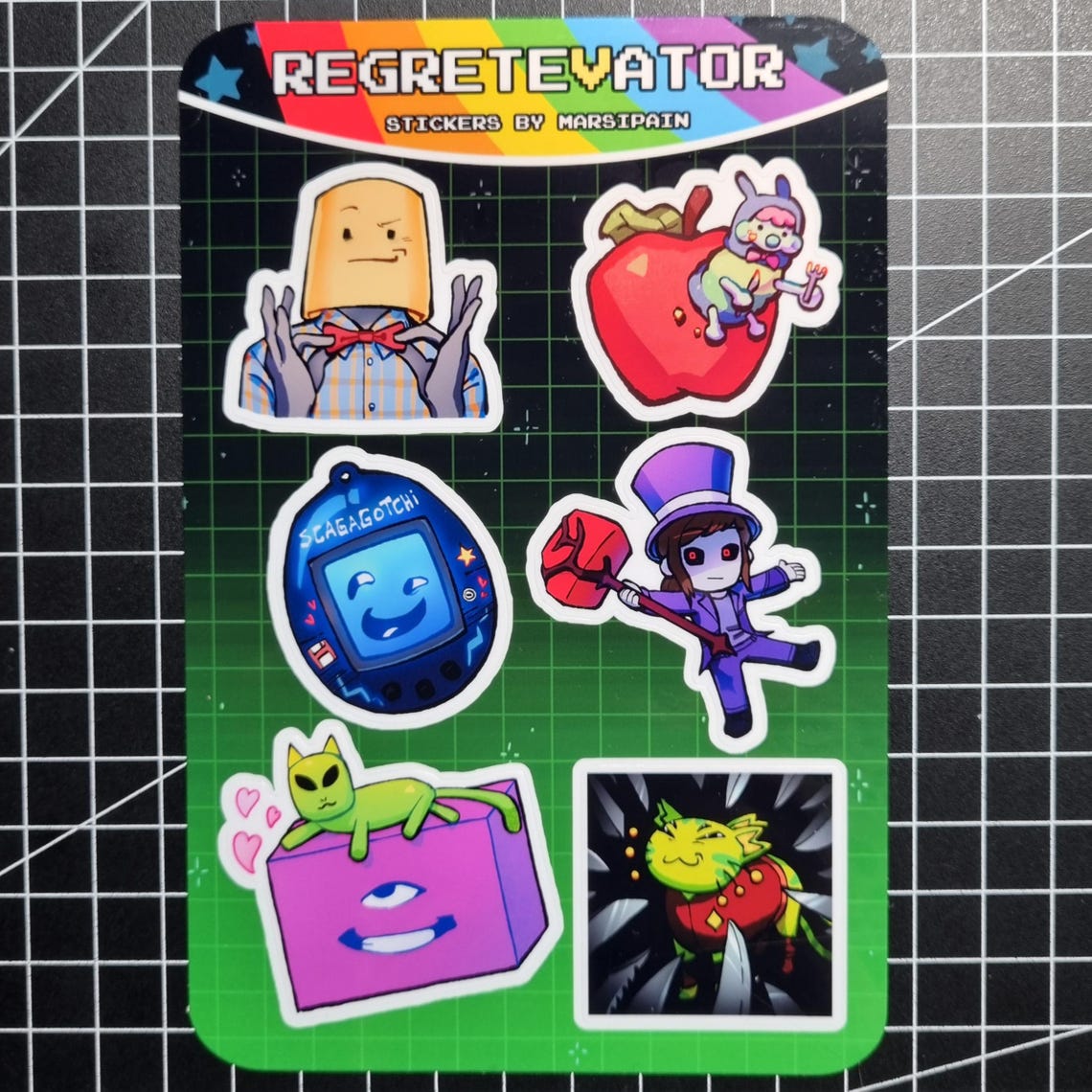 Regretevator Sticker Sheets (UNOFFICIAL) - Etsy