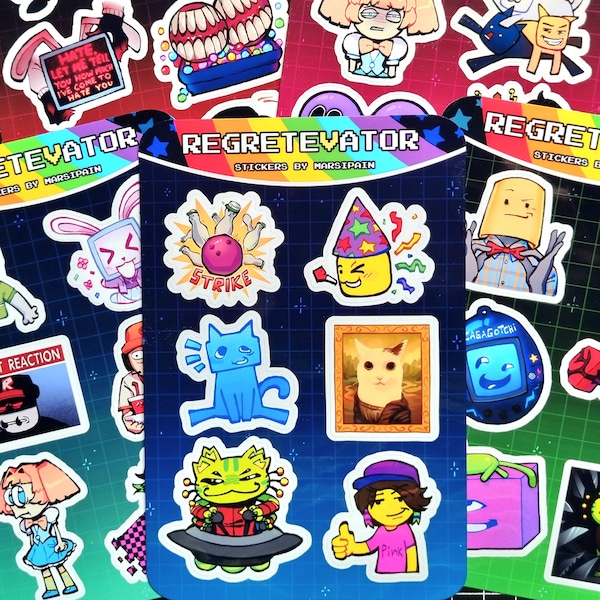Regretevator Stickers Etsy