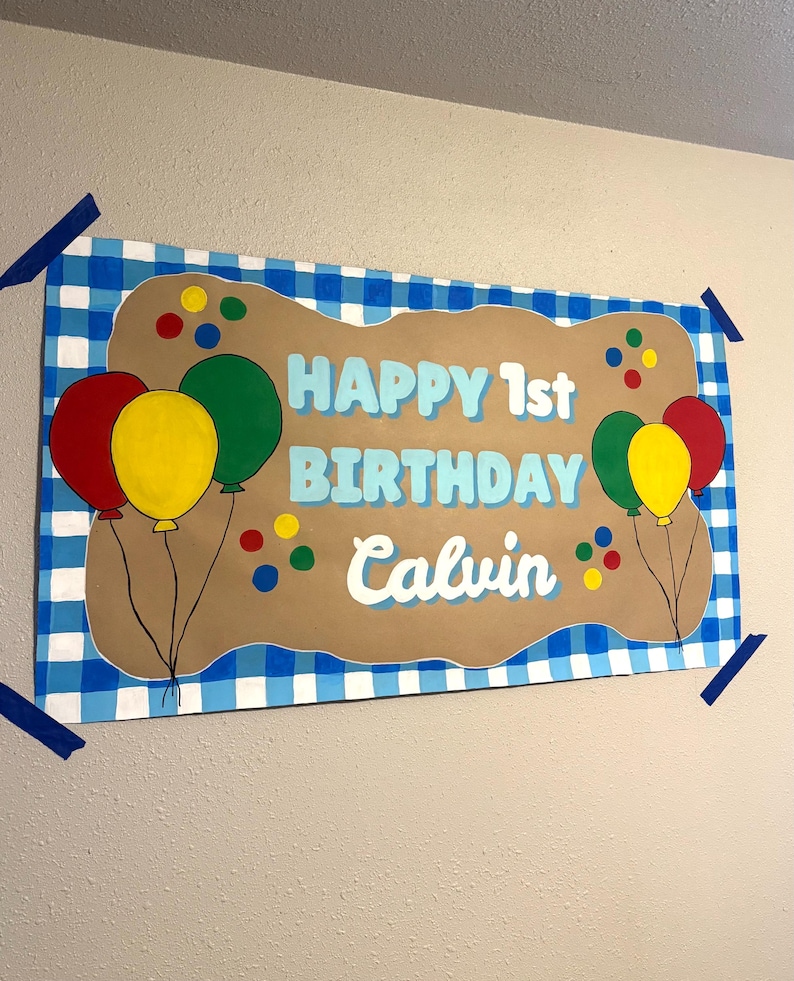 Custom Party Banner - Etsy