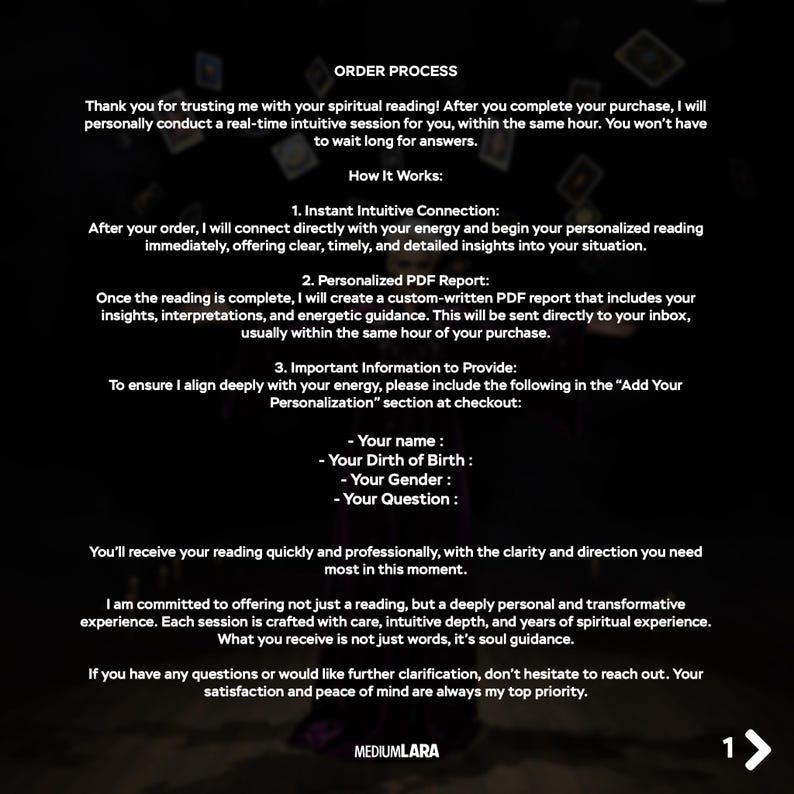 Your Lifetime Prophecy Reading, Full Life Psychic Reading, Love Reading ...