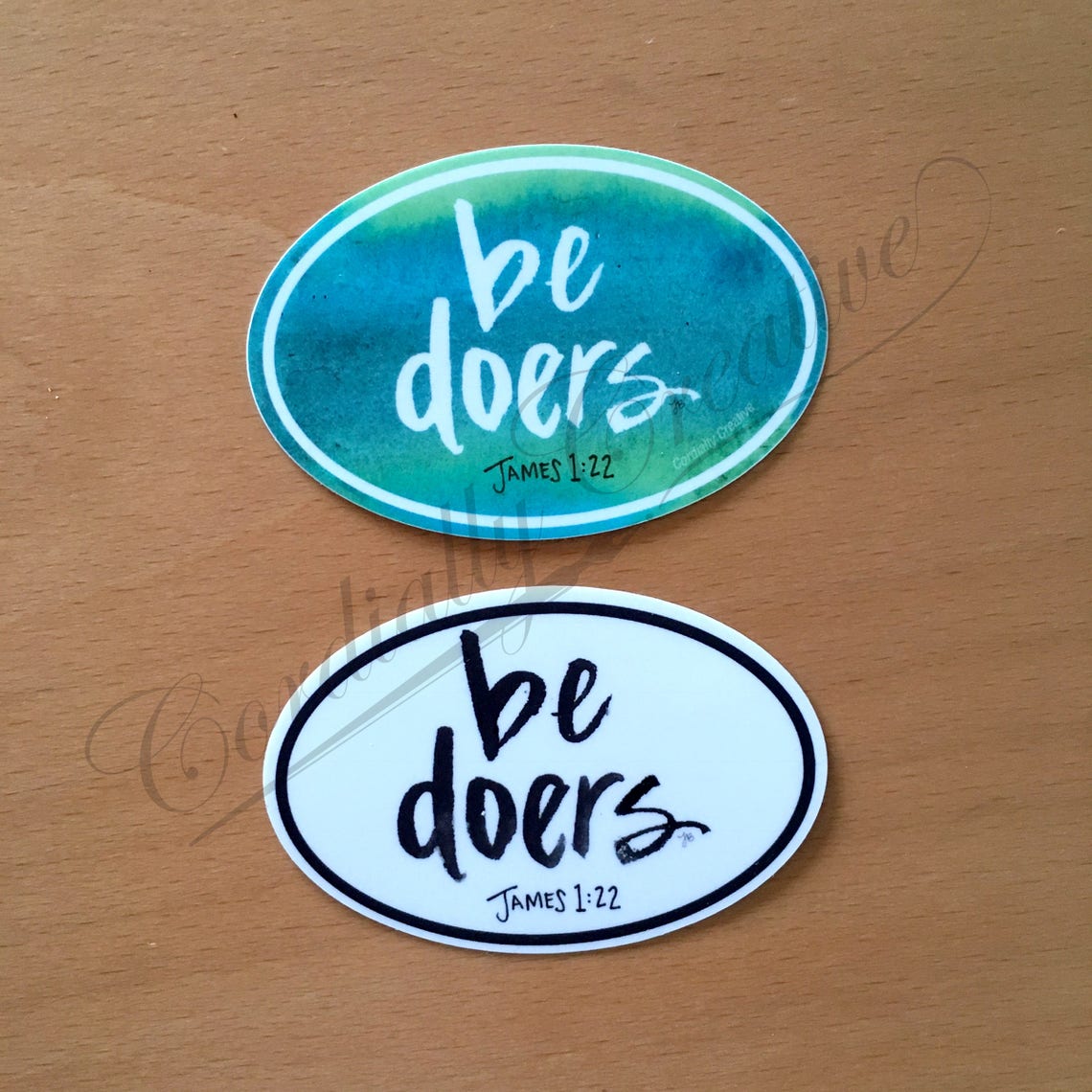 Be Doers Sticker Featuring My Watercolor Lettering From James - Etsy